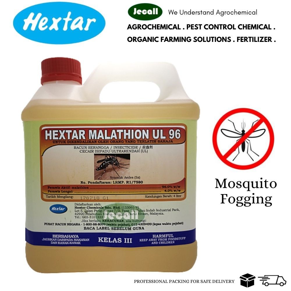 Hextar Malathion UL96 4L – 96% Malathion, Kawalan Nyamuk Aedes ...