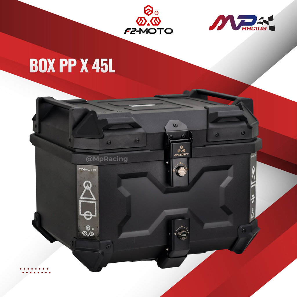 F2-MOTO Top Box PREMIUM PP 45L Triple Black / Universal box | Shopee ...