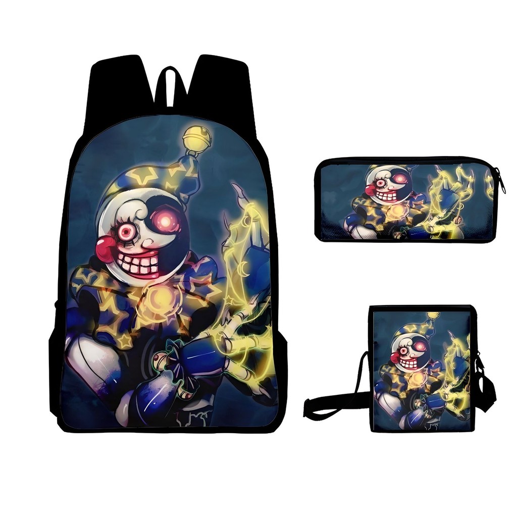 sundrop fnaf Kids Backpack - cartoon Student bag + Boys crossbody bag ...