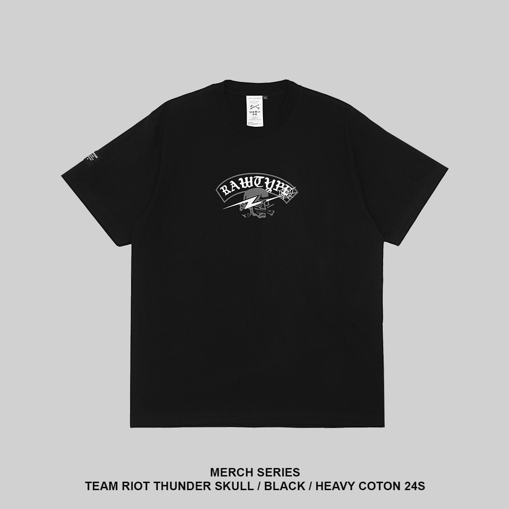 Rawtype Riot Team Riot Thunder Skull - BLACK | Shopee Malaysia