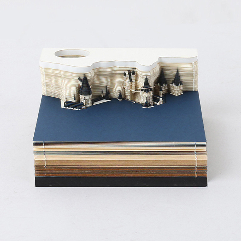 guyumao New 2025 Creative Hogwarts Magic Castle Calendar Sticker With ...