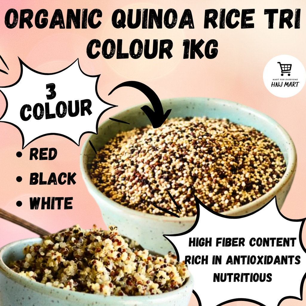 Organic Quinoa Rice Tri Colour Beras Quinoa Organik Makanan Viral ...