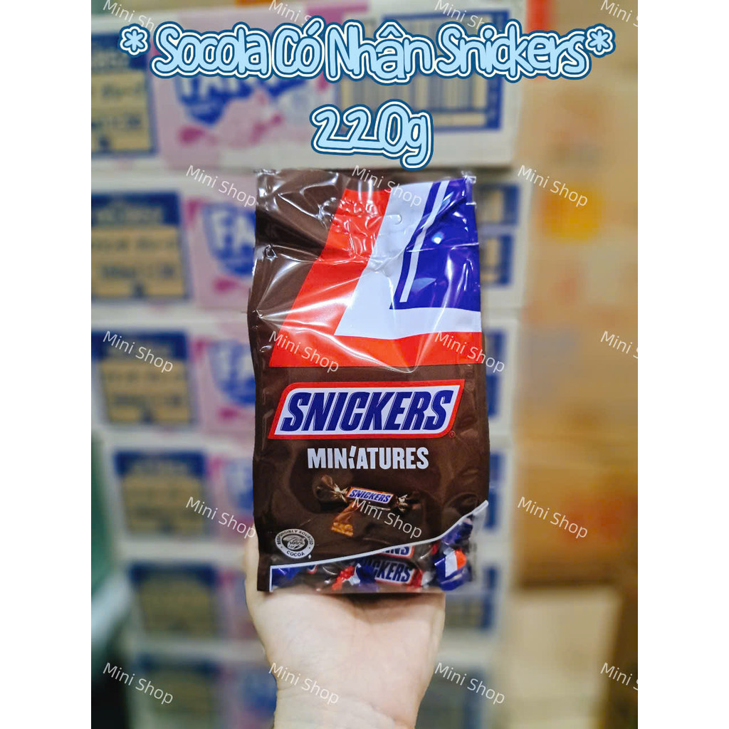 Snickers Chocolate Candy 220g Ly Trinh | Shopee Malaysia
