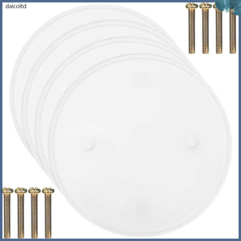 4pcs Ceiling Hole Covers Round Covering Plates Circular Ceiling Blank ...