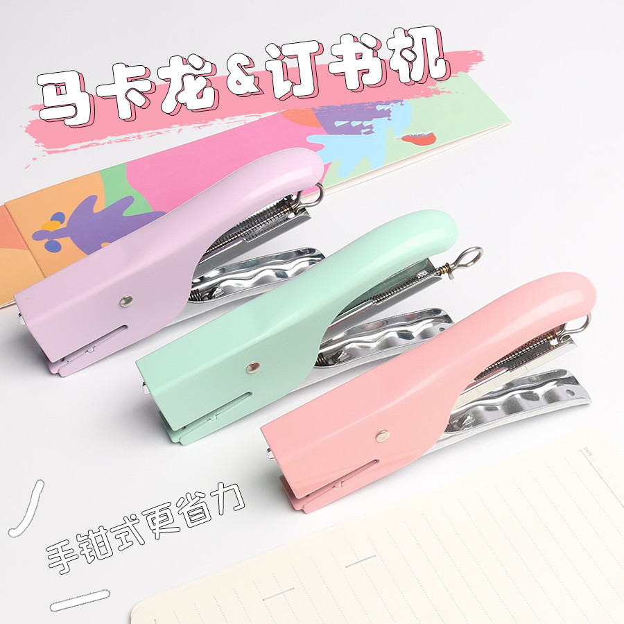Cadangan adik perempuan # Macaron warna stapler genggam 12 logam ...