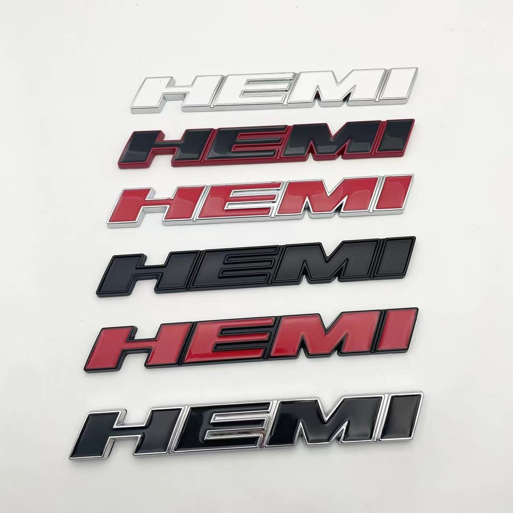 Metal 3D Hemi Car Stickers Grill Emblem Badge Rear Trunk Decal For ...