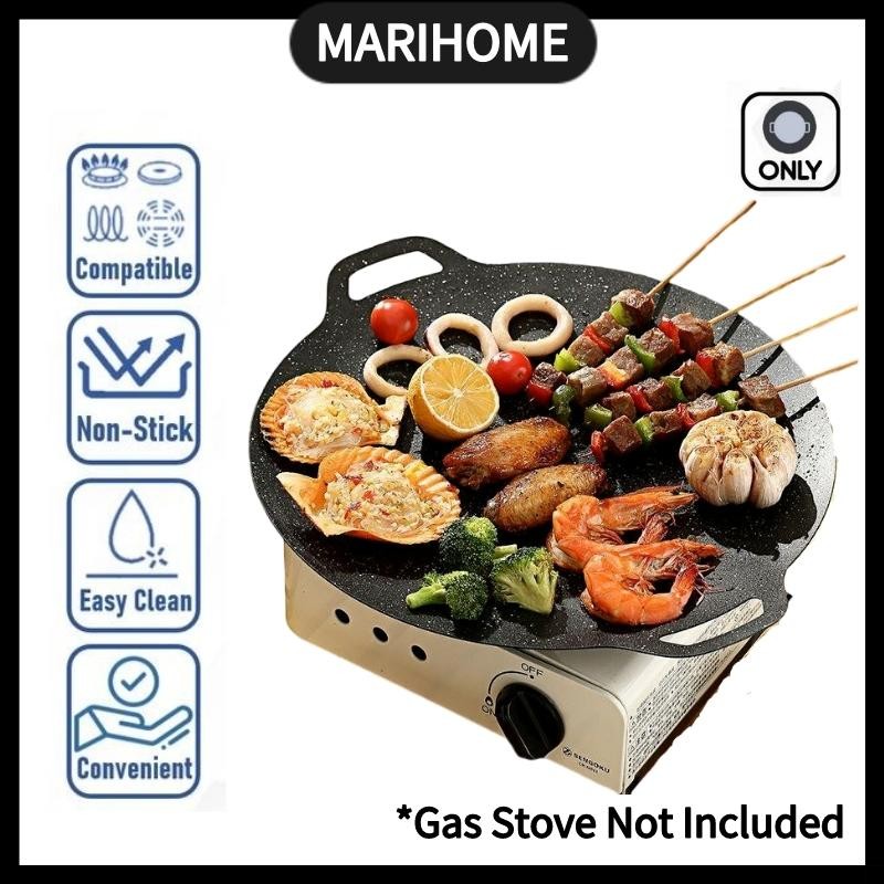 Indoor Outdoor Non Stick Barbeque Roasting Grill Plate Grill Pan For ...