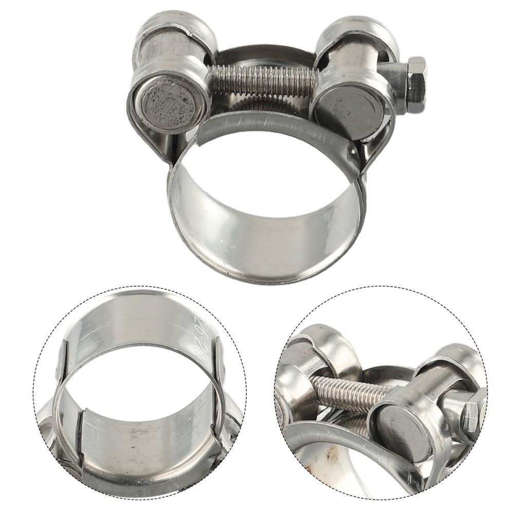Heavy Duty T Bolt Exhaust Hose Clamps Stainless Steel 150mm Durable and ...
