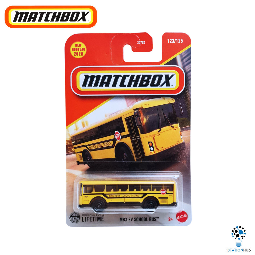 Matchbox MBX Ev School Bus Car | Mattel Cars Collector Kids Toys ...