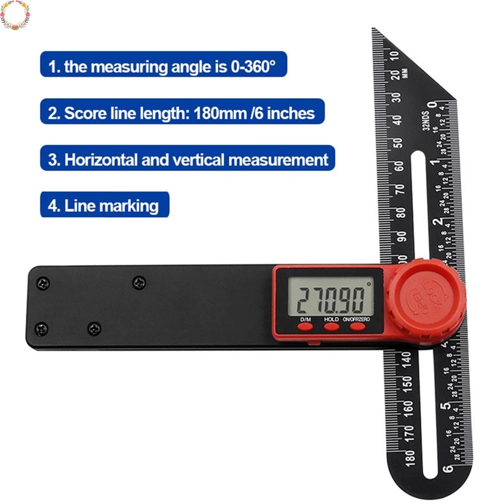 [HME] Electronic Level 360 Degrees LCD Digital Sliding T Bevel Gauge ...