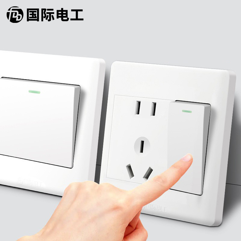 International Electrician Switch Socket Type 86 Engineering Style ...