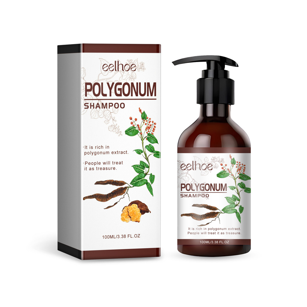 Eelhoe Polygonum Multiflorum Shampoo Hair Cleans Nourishes Hair Roots Natural Black Hair ...