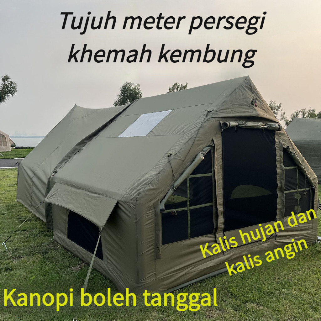 Khemah kembung kain oxford kalis hujan khemah perkhemahan luar rasuk ...