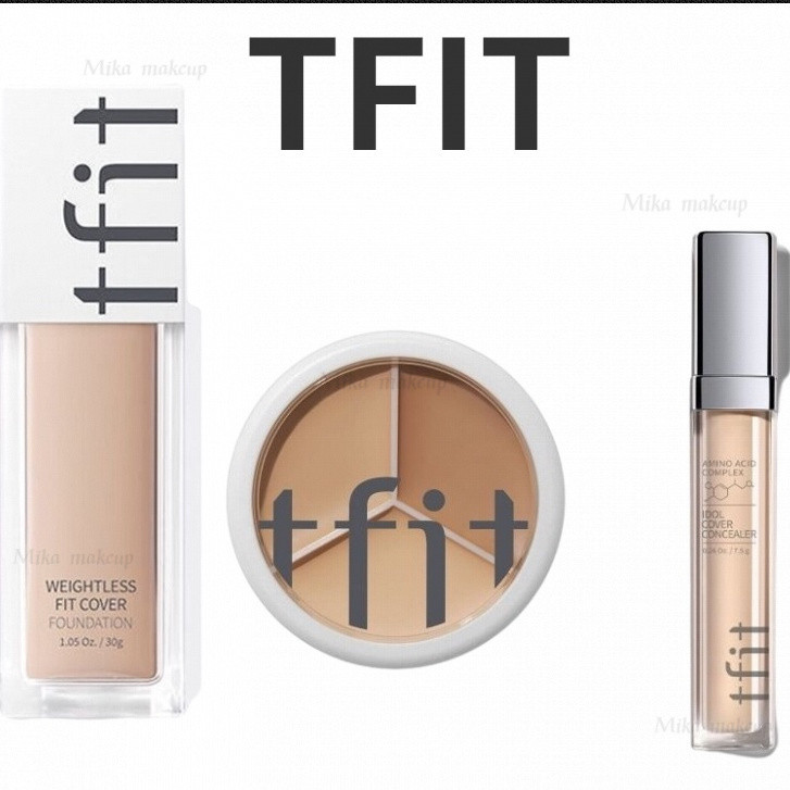 TFIT 三色遮瑕膏 遮瑕盘粉底液Three-color Concealer Plate Liquid Foundation ...