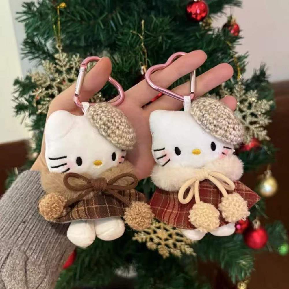 XIJING Cute Cartoon Cape Cat Plush Keychain Multifunctional Bag Pendant ...