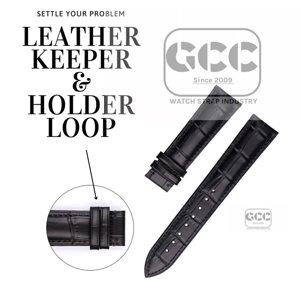 Quality Leather Watch Strap Holder Loop Leather Keeper o ring | Shopee ...