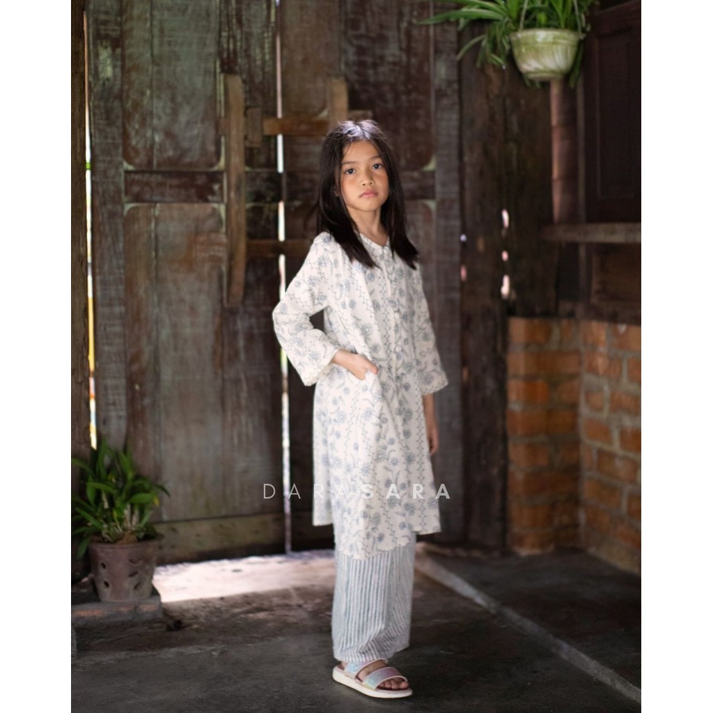 DARA SRIKANDI KIDS - DETIK COLLECTION in Poppy Blue | Baju Raya Budak ...
