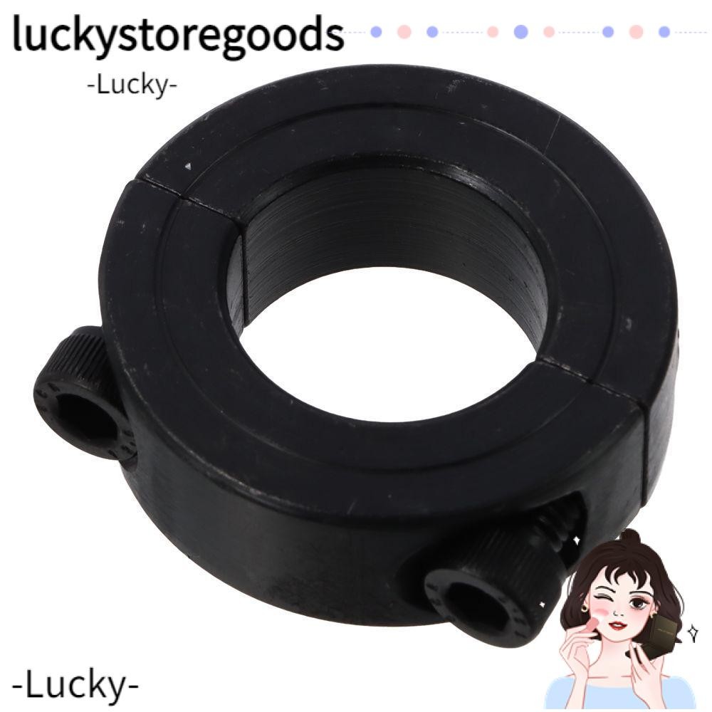 LUCKY Shaft Collars, Black Carbon Steel Double Split Clamping Collar ...