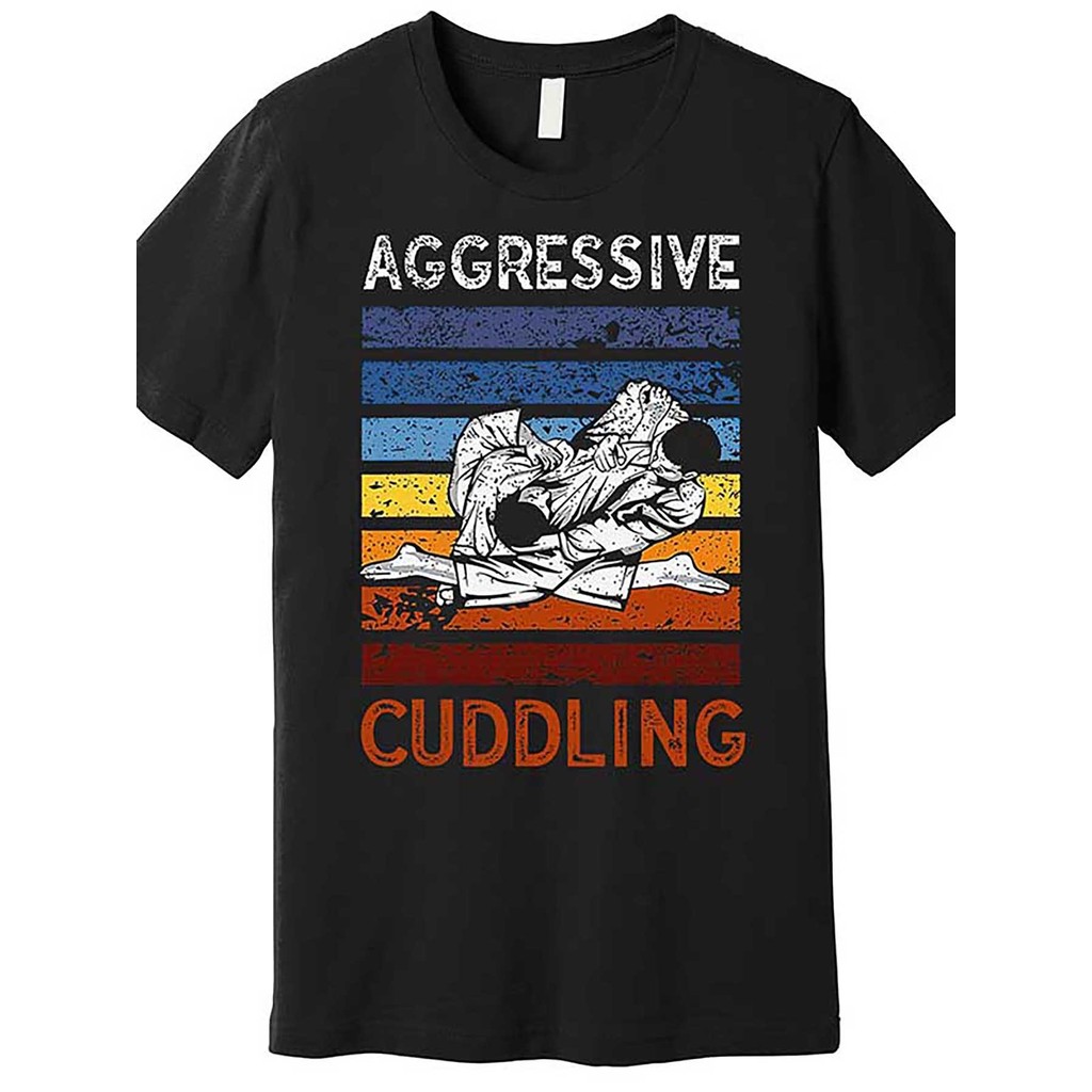 Jiu Jitsu Brazil Lucu Memeluk Agresif BJJ Premium T-Shirt 559633 Lucu ...