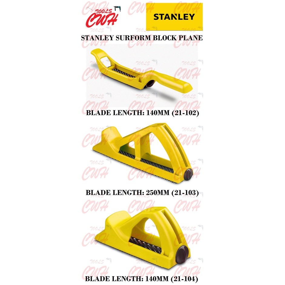 STANLEY SURFORM WOOD BLOCK PLANE STANDARD FLAT FILE PLANER PLANING WOOD ...