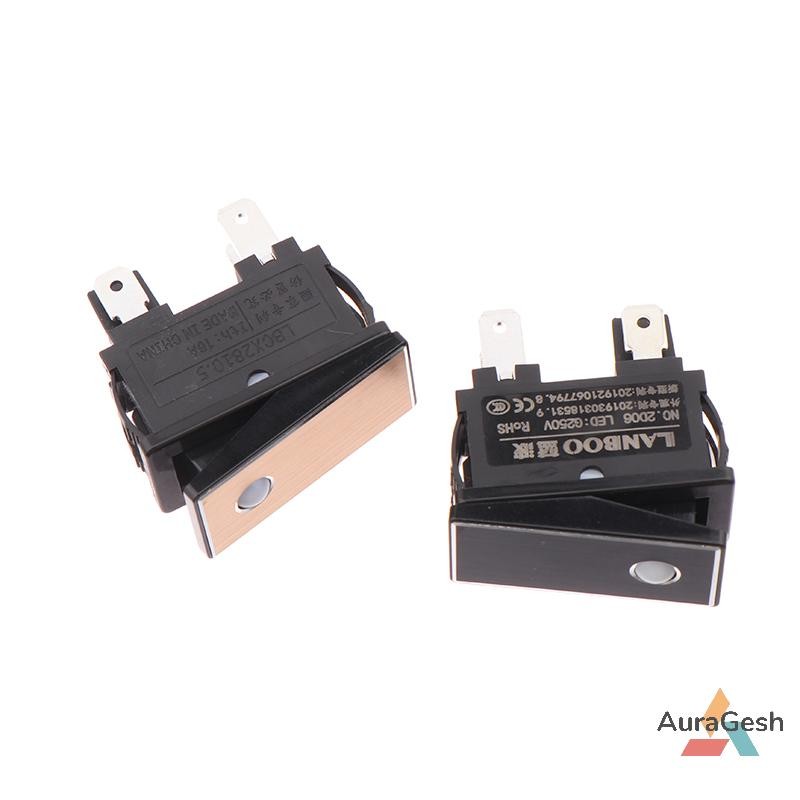 [AuraGesh] 1PC 220V Marine LED Metal Rocker Switch With Dot Light KCD3 ...