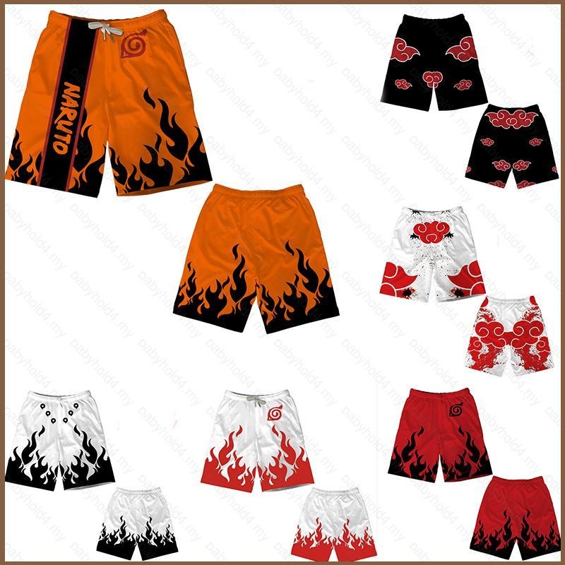 NARUTO Akatsuki Beach Pant Shorts Pants 3D Printed Clothes Cosplay ...