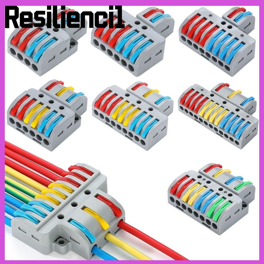 RESILIENCI1 Wire Connector, Universal Compact Mini Quick Terminal Block ...