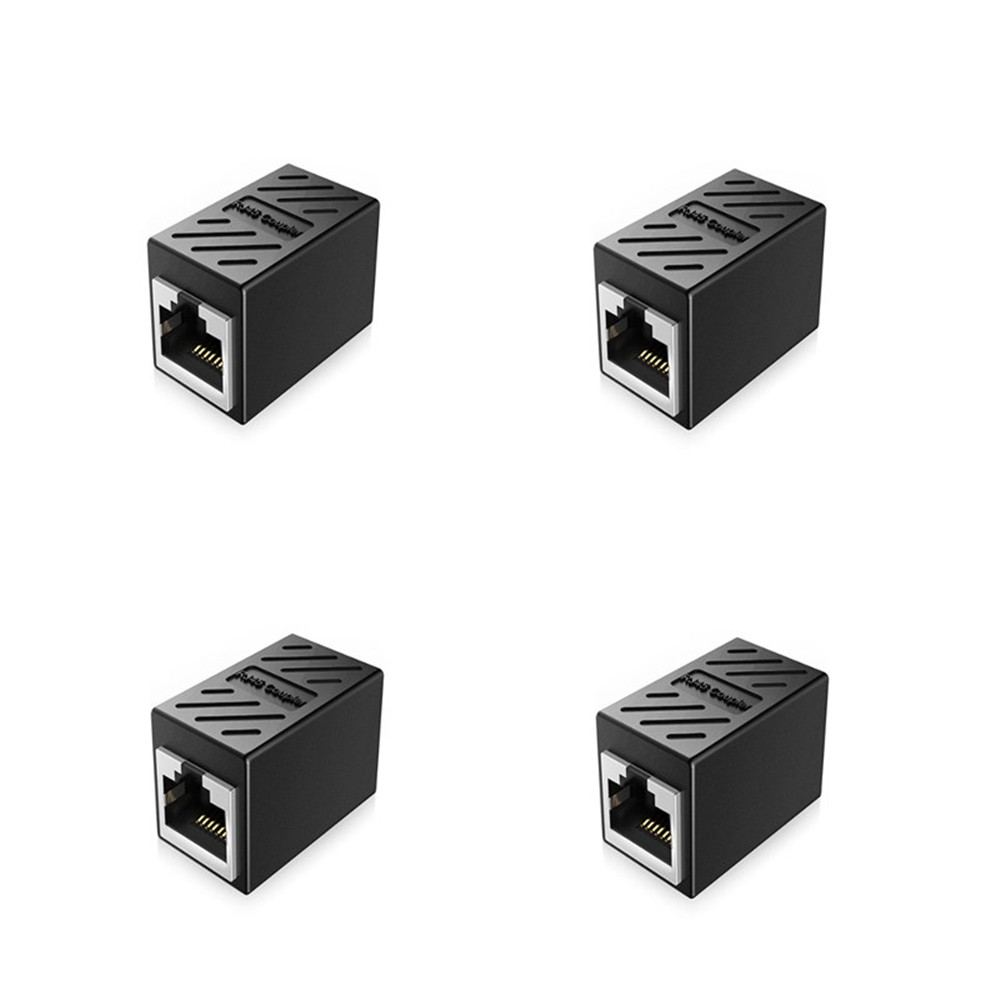 4 Pcs RJ45 Female To Female CAT6 5e Network LAN Ethernet Connector ...