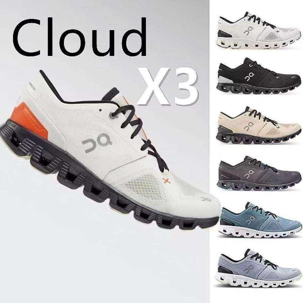 On running cloud X3 shoes shock absorbing sneakers road running jogging ...