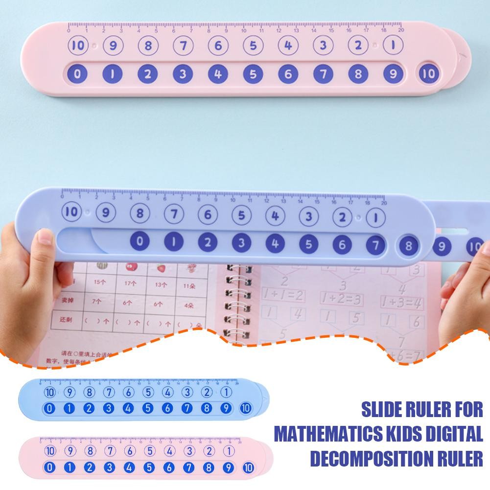 Slide Ruler For Mathematics Kids Digital Decomposition Ruler Double ...