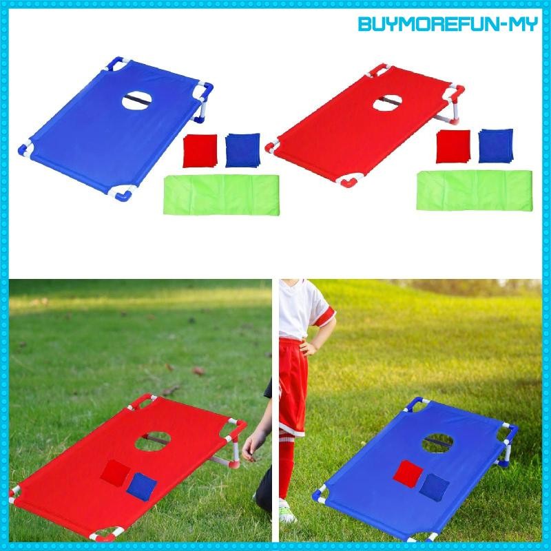 [BuymorefunMY] Bean Bags Toss Game Cornhole Game Set Fun with Bean Bags ...