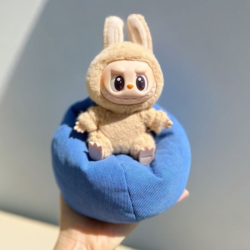 Blind box Labu doll sleeping bed LABUBU doll lazy sofa 17CM doll bean ...