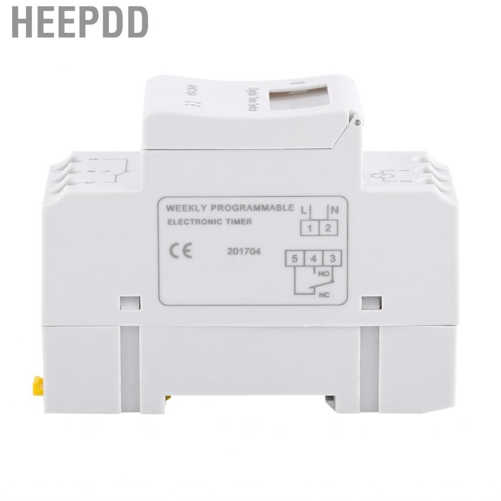 HEEPDD Digital Time Switch LCD Display Weekly Programmable Electronic ...