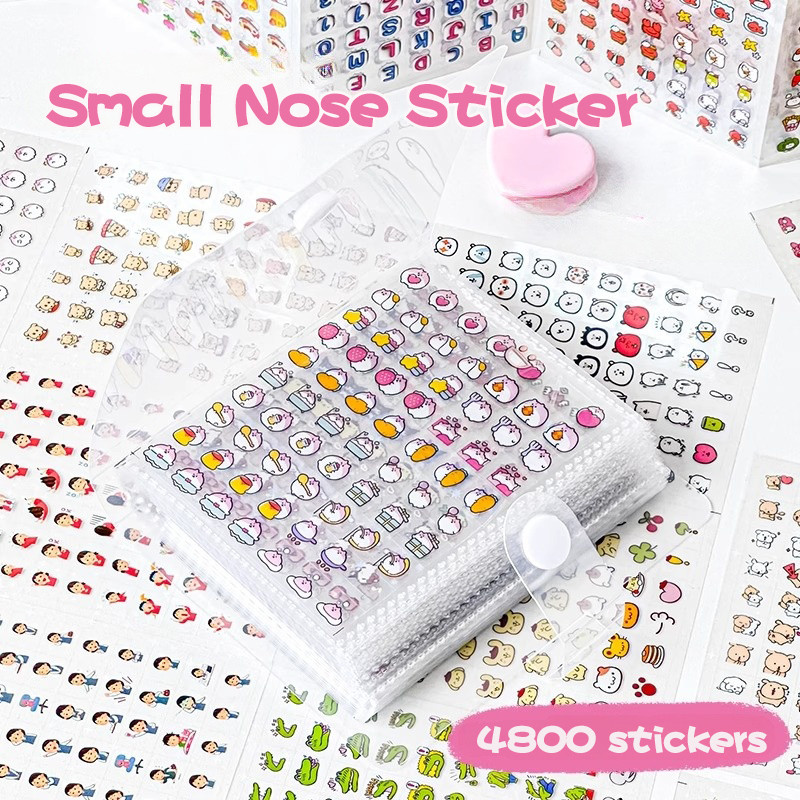 Mini Sticker Organizer DIY Card Holder Book Laser Star Stickers Planner ...