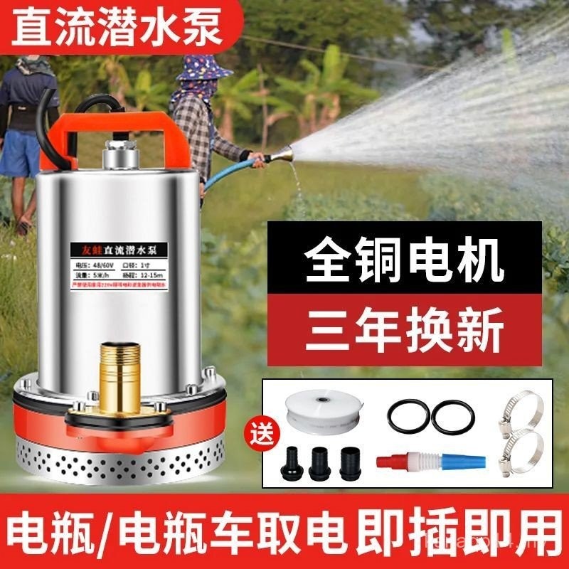 Pam Rendam DC 48V 60V Pam Air Pengairan Pertanian Isi Rumah Basikal ...