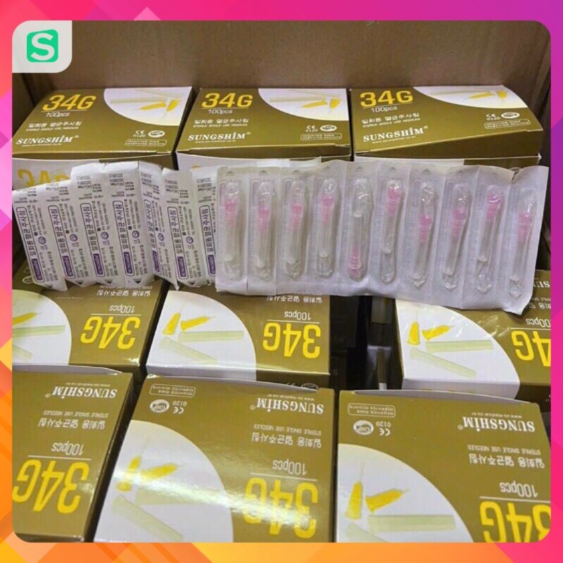 [Spa] Sungshim Needle 30G/32G/34G 4mm and 13mm injections meso, PRP, skin tightening, Korean ...