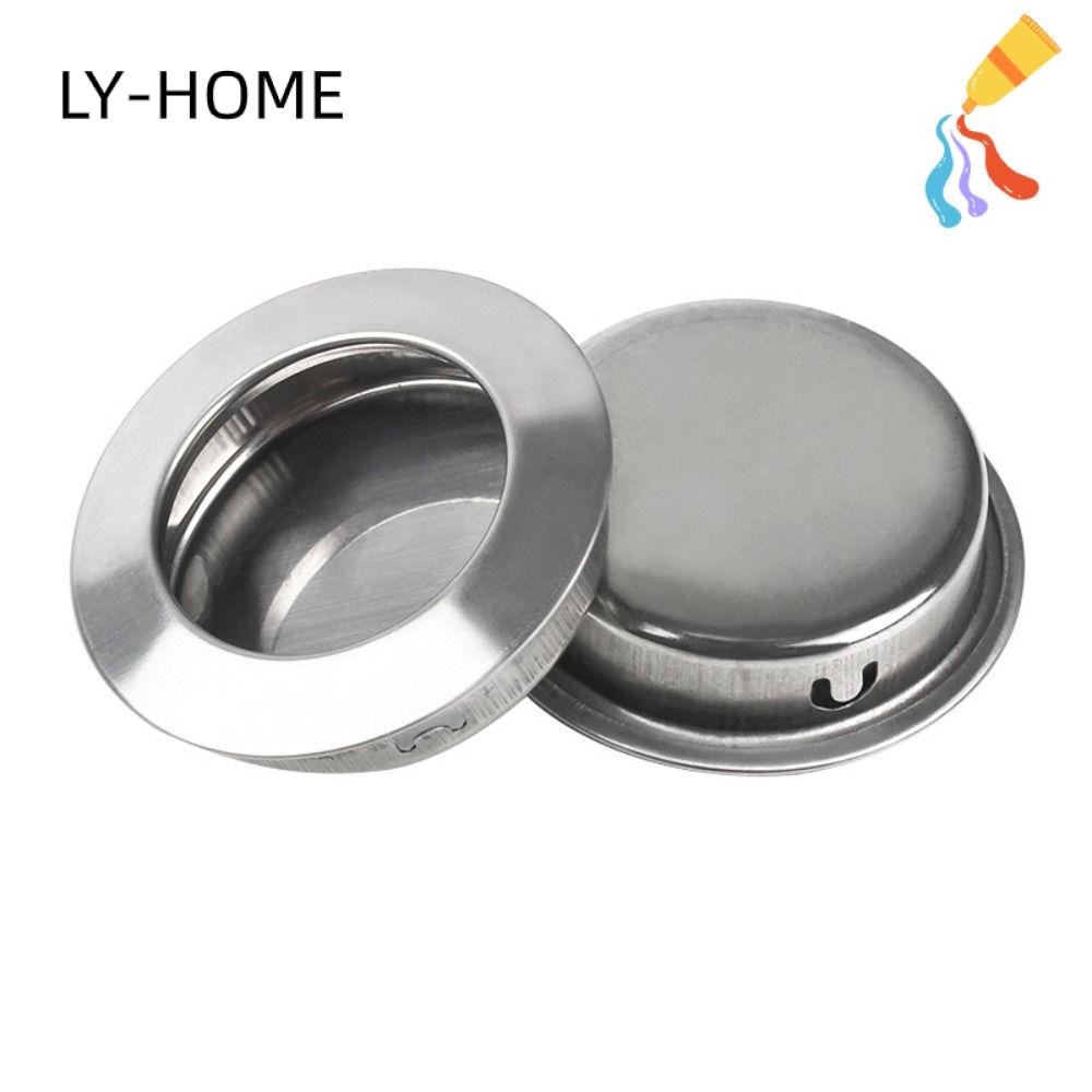 LY-HOME Door Handles, Round Embedded Door Knobs, Hidden Concealed ...