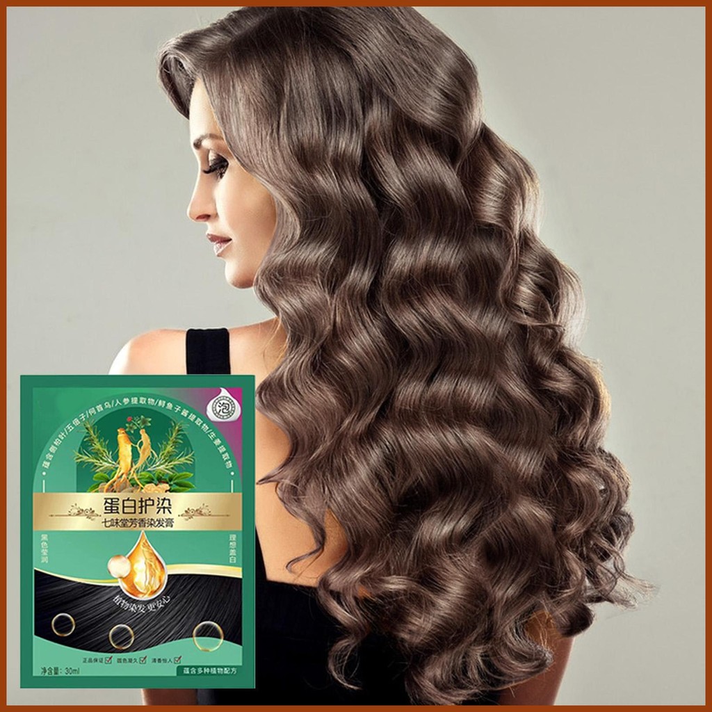 Hair Coloring Products Plant Extract Natural Plant Bubble Long-lasting ...