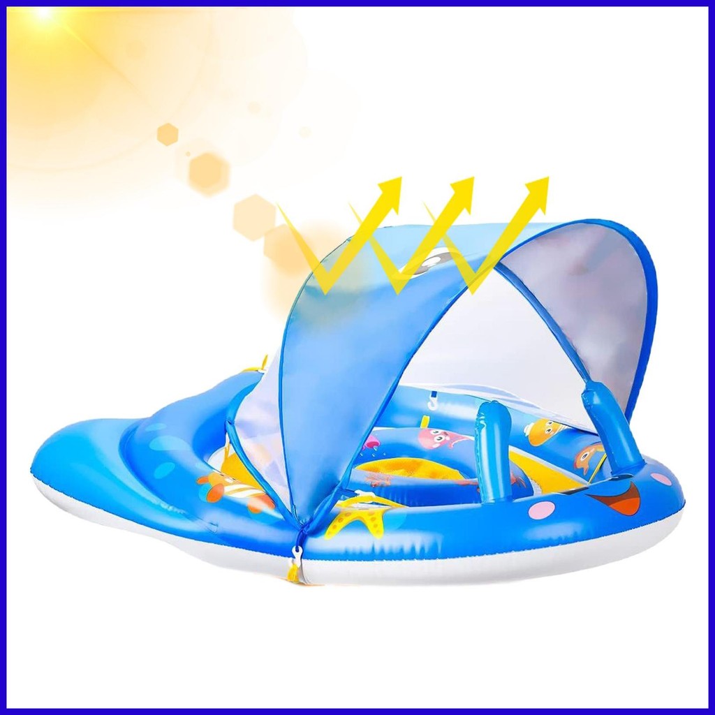 Kids Inflatable Pool Chair Mesh Seat Swimming Pool Floating Chair UV ...