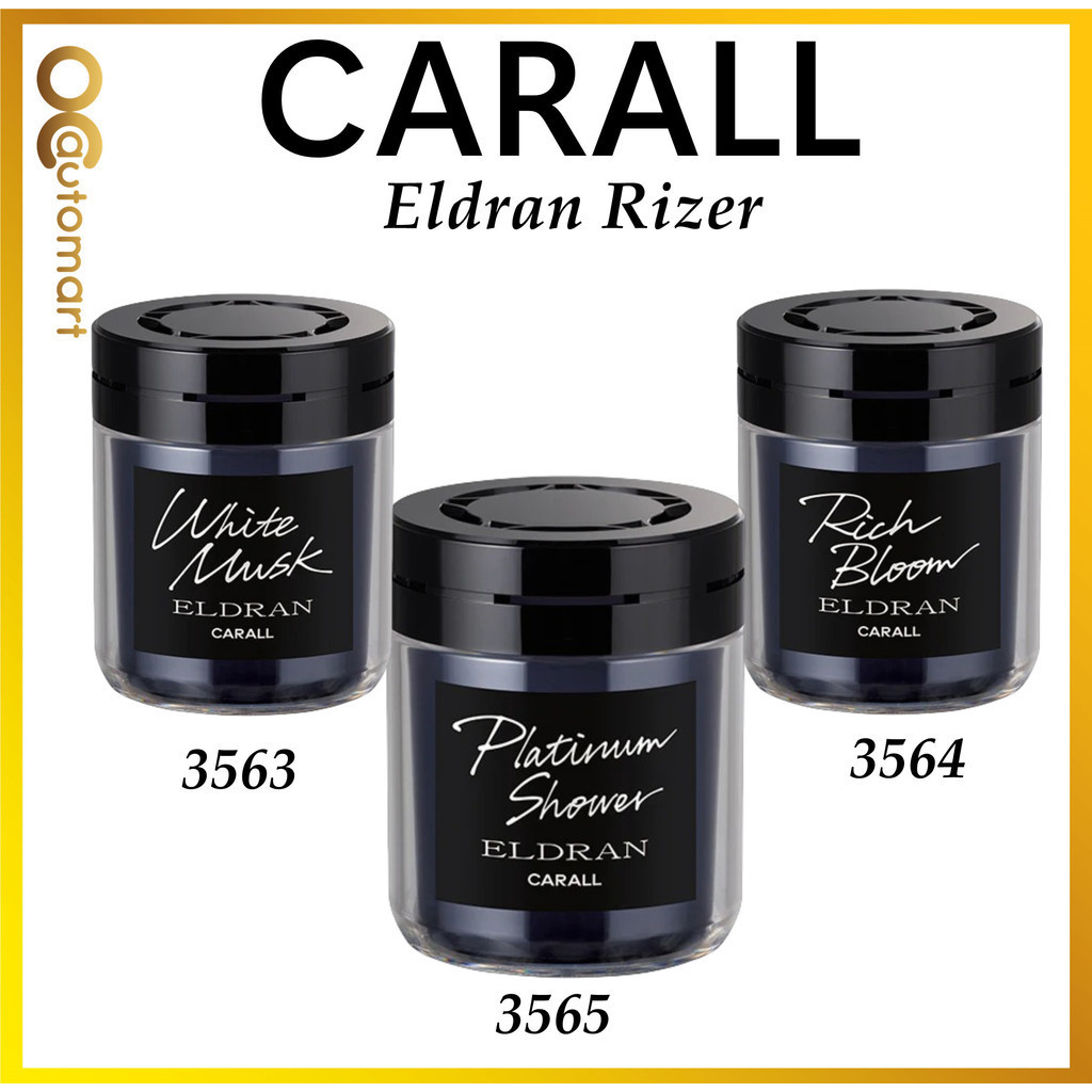 Carall Eldran Rizer White Musk / Platinum Shower / Rich Bloom Car Gel Perfume Air Freshener Car ...