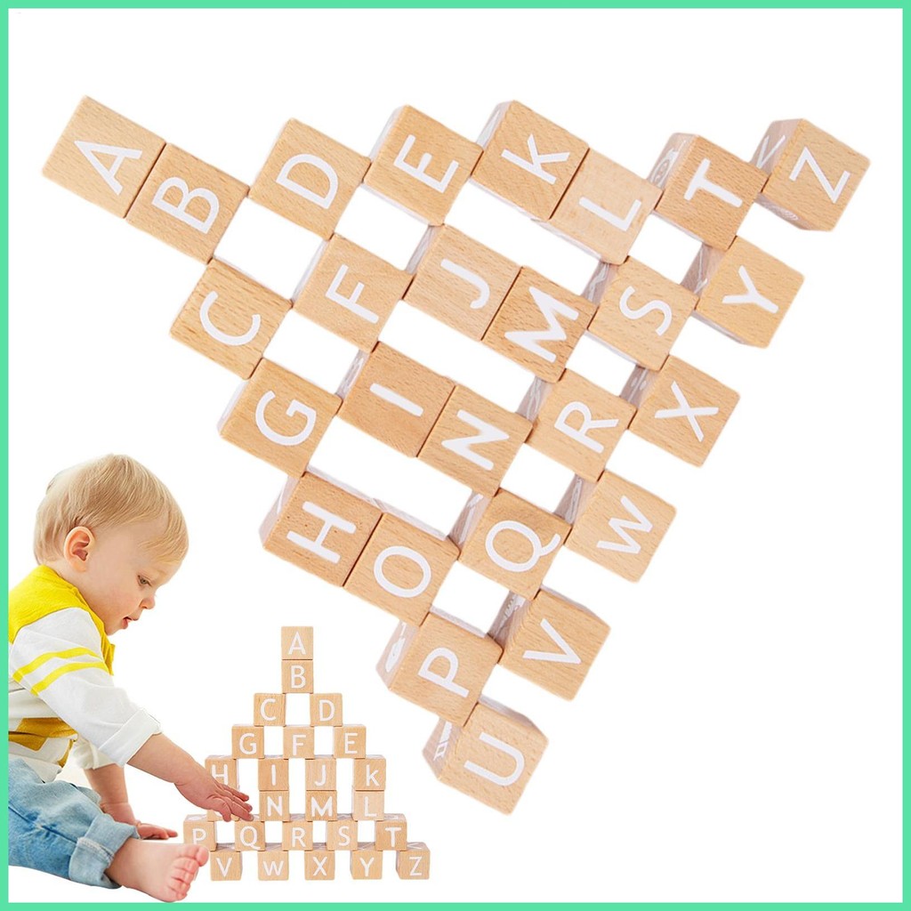 Stacking Block Letters Six-Sided Alphabet Letters Stacking Blocks ...