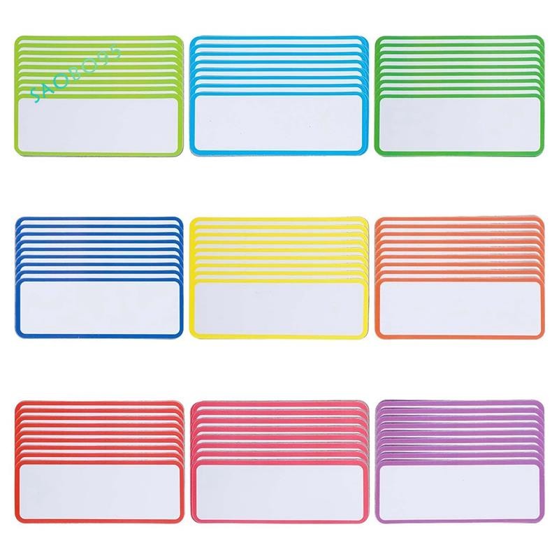 54 Pcs Magnetic Dry Erase Labels Reusable Strips Classroom Name Tags ...