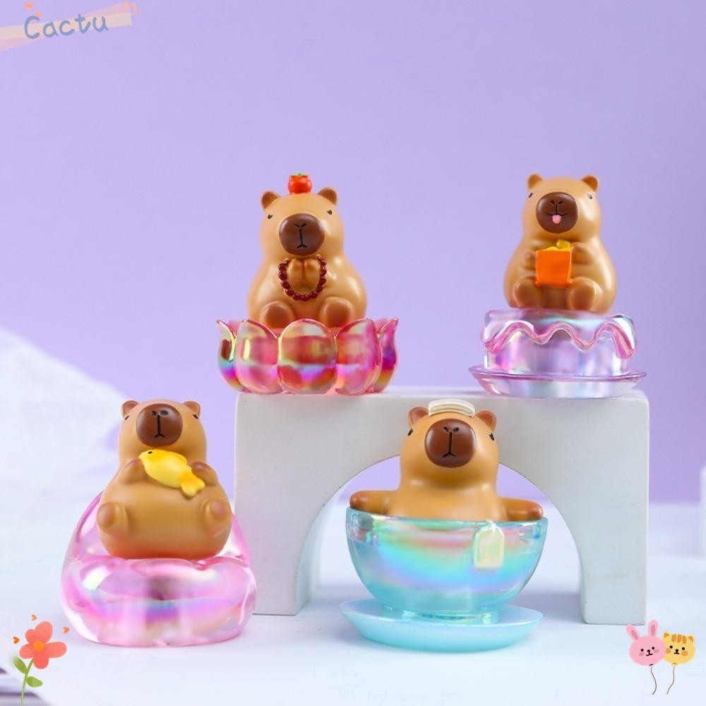 FACC-H Capybara Figurine, Car Decoration Mini Capibara Capybara Box ...