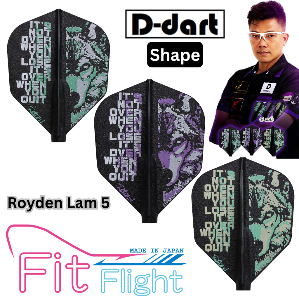COSMO FIT FLIGHT - ROYDEN LAM 5 SHAPE NORMAL HARD FIT FLIGHTS 3PCS/PACK (SAYAP ARROW) | Shopee ...
