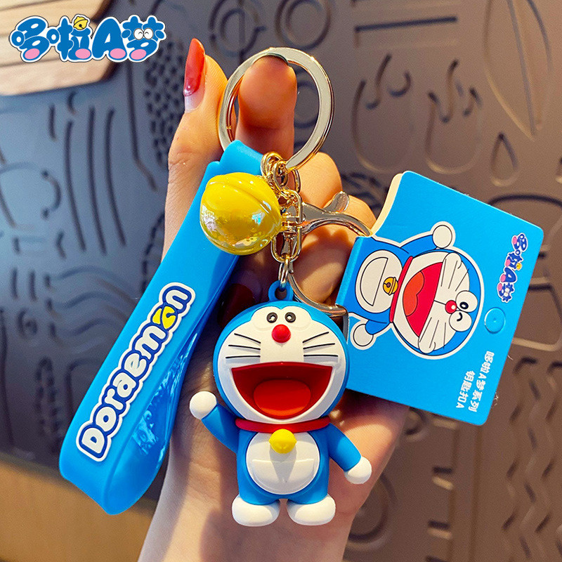 Genuine Doraemon Keychain Childhood Memories Tinkerbell Cat Key Chain ...