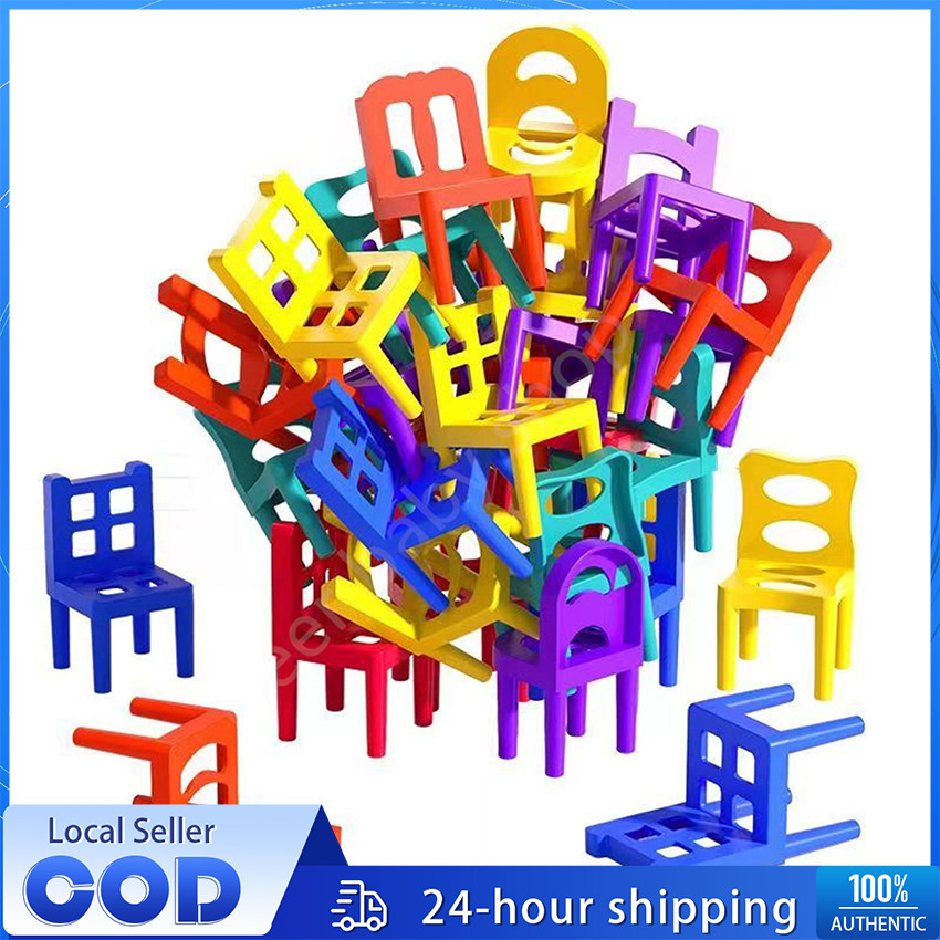 Balance Chairs Stacking Game 48Pcs/Set Plastic board Game Toys Desk ...