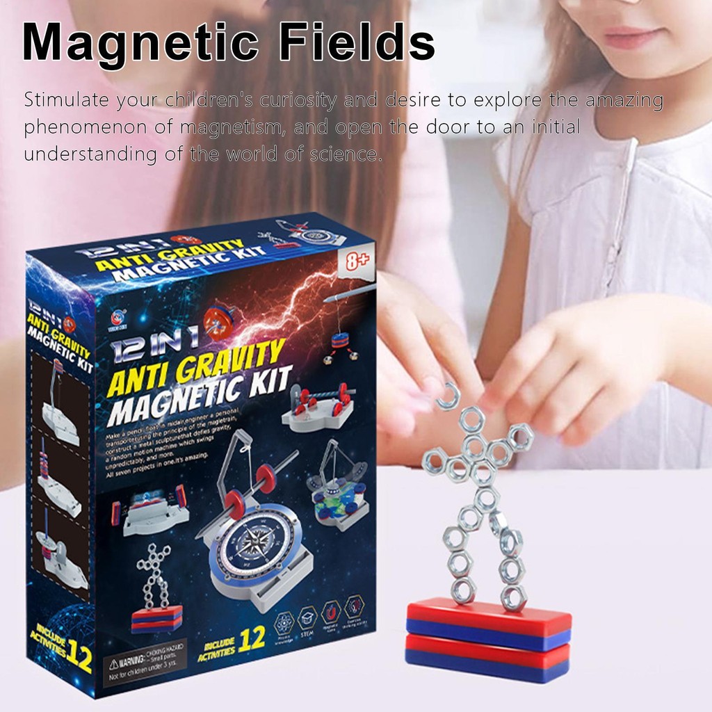 12 in 1 levitating magnet set Physics Science Levitation Science Anti Kit Scientific Exploration ...