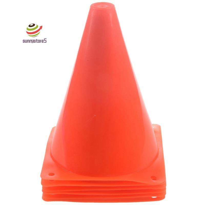 7-Inch Plastic Traffic Cones (6-Pack) Multi-Purpose Cone Physical ...