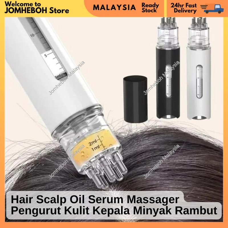 15ML Scalp Serum Applicator Alat Urut Kulit Kepala Penjagaan Rambut ...