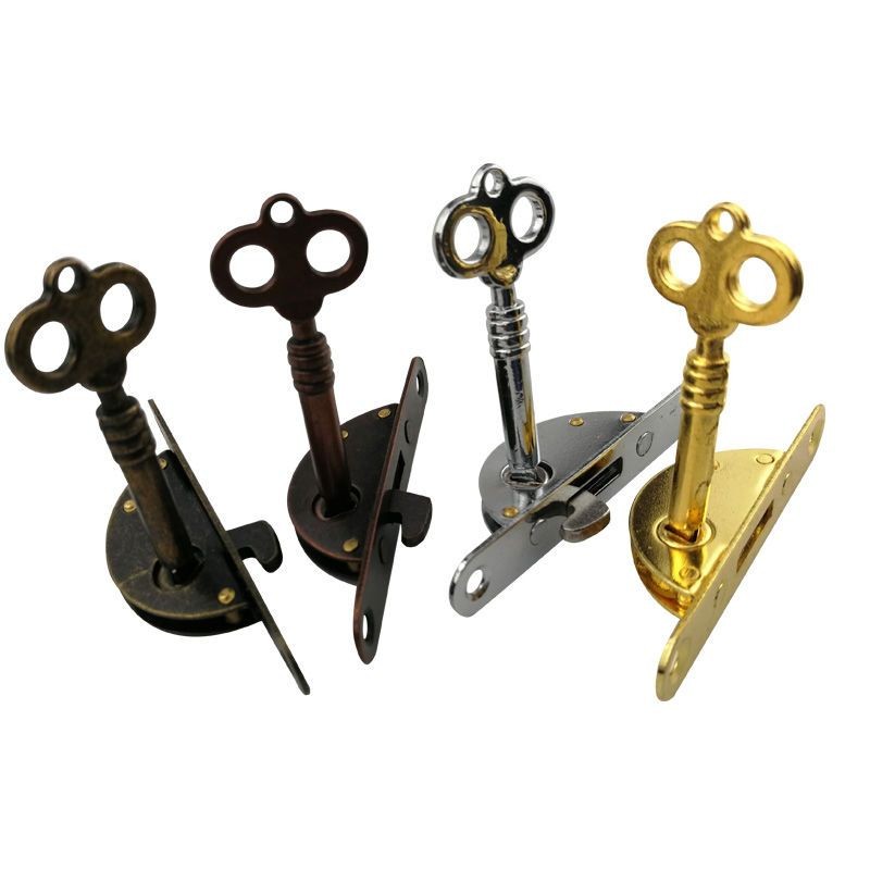 Red Bronze Triangle Lock Jewelry Box Lock Jewelry Box Lock Semicircle ...